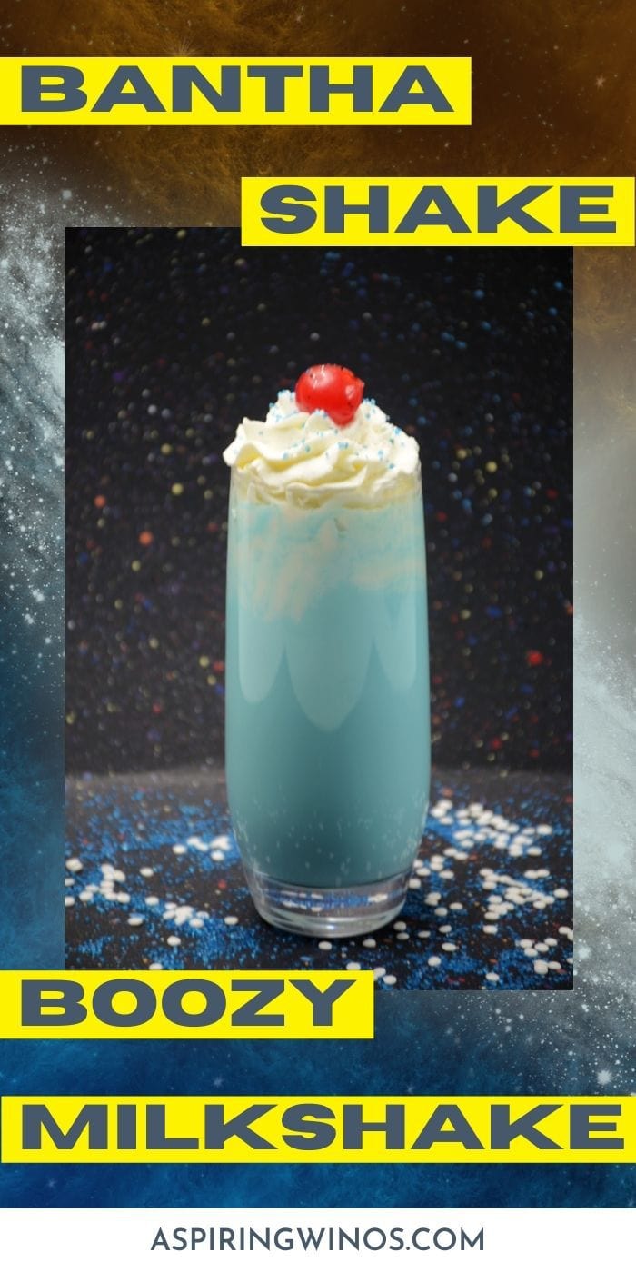 Star Wars Inspired Bantha Blue Milk Boozy Milkshake - Aspiring Winos