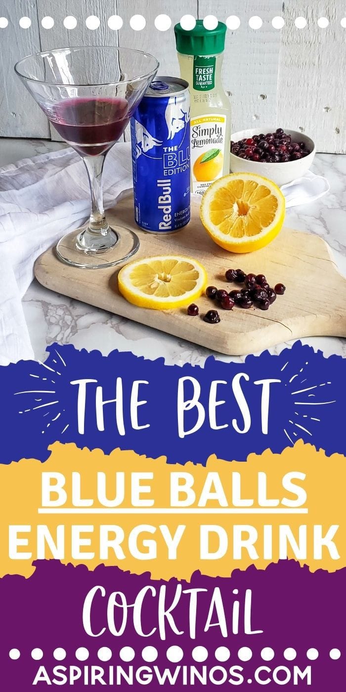 Blue Balls Energy Drink Cocktail - Aspiring Winos