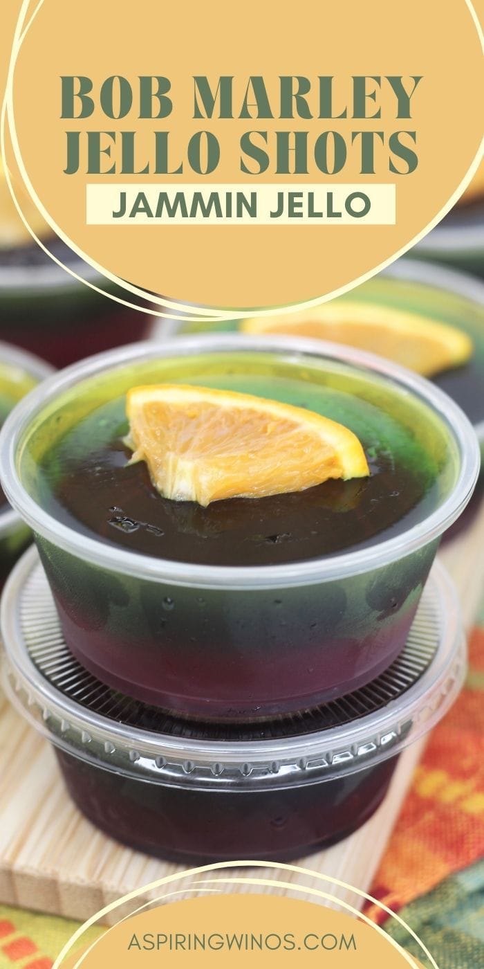 Bob Marley Jello Shots - Jammin Jello - Aspiring Winos