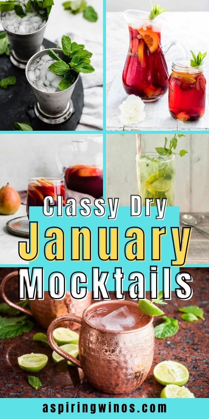 Classy Dry January Mocktails - Aspiring Winos