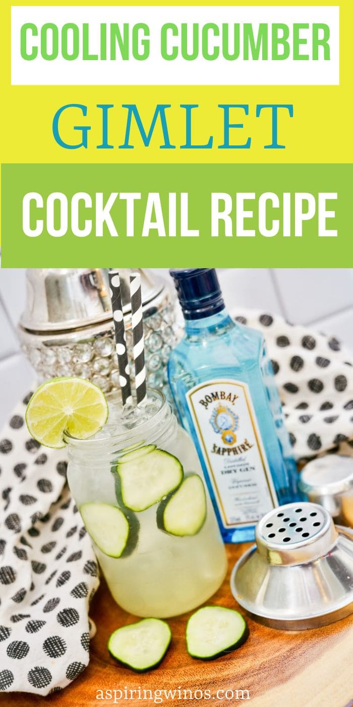 Cooling Cucumber Gimlet Cocktail Recipe - Aspiring Winos