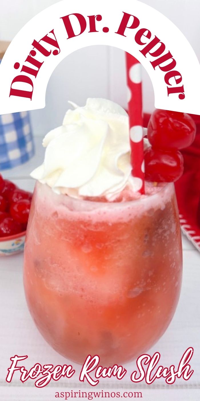 Spice Up Summer with a Dirty Dr. Pepper Rum Slush - Aspiring Winos