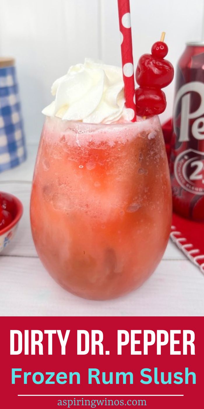 Spice Up Summer with a Dirty Dr. Pepper Rum Slush - Aspiring Winos