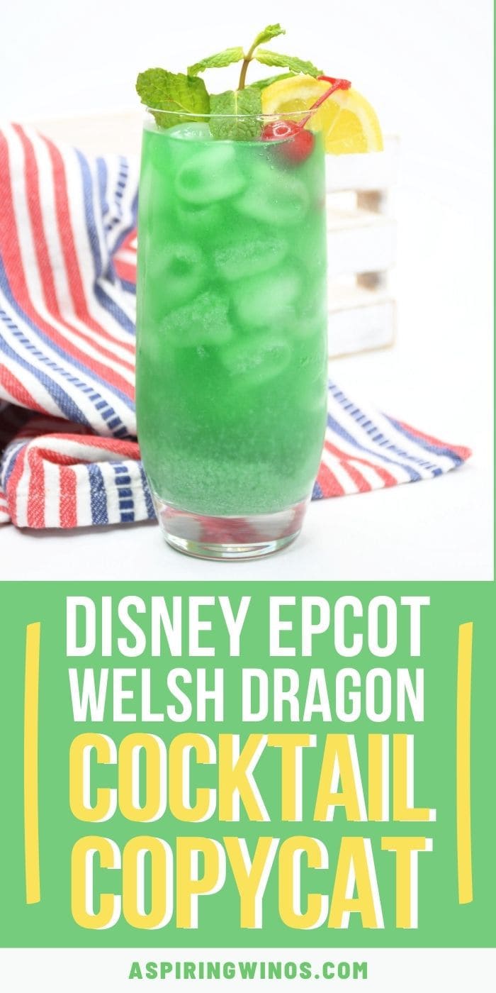 Disney Epcot Welsh Dragon Cocktail Copycat - Aspiring Winos