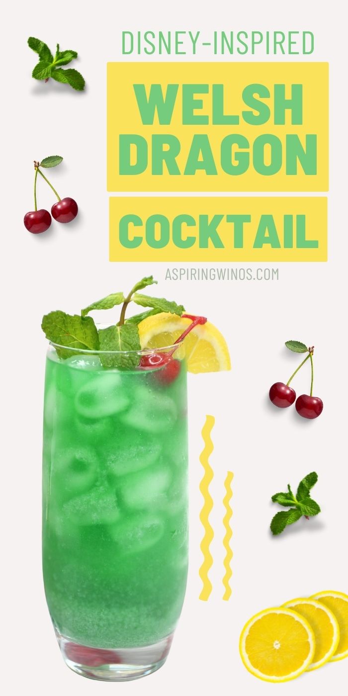 Disney Epcot Welsh Dragon Cocktail Copycat - Aspiring Winos