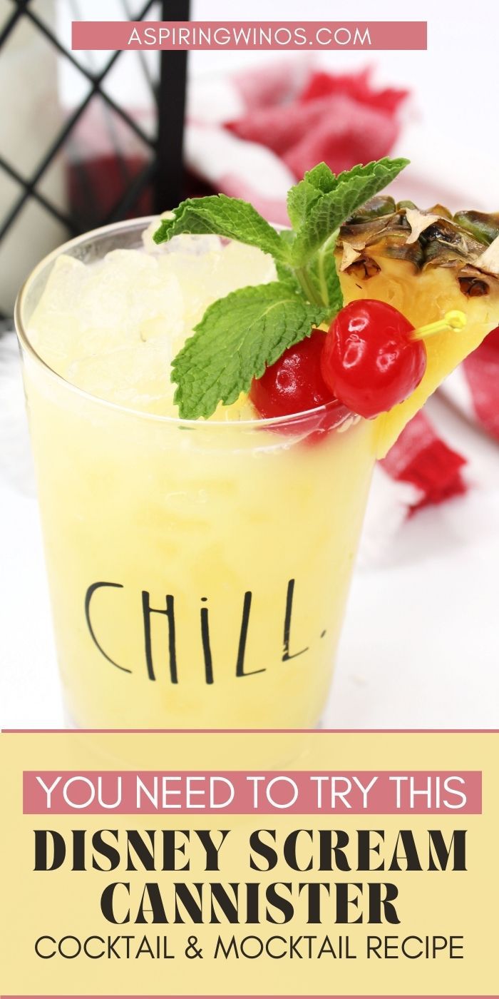 Disney Scream Canister Cocktail & Mocktail - Aspiring Winos