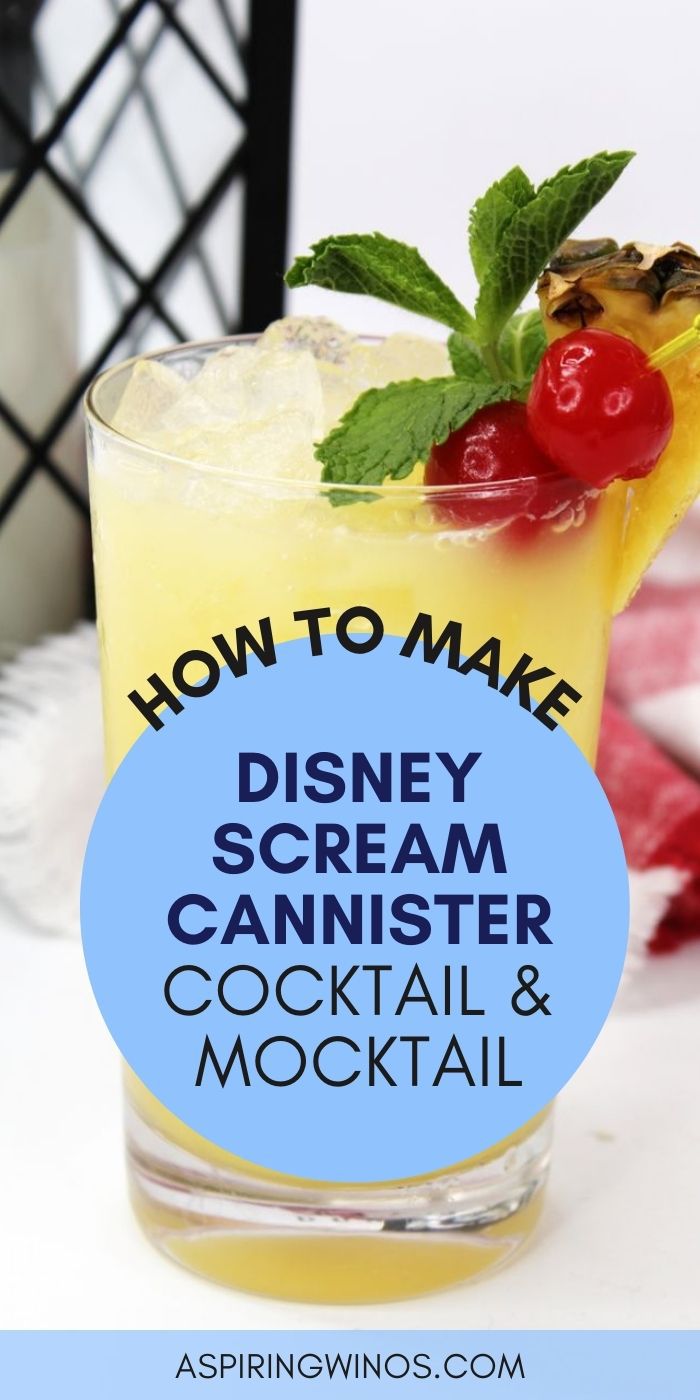 Disney Scream Canister Cocktail & Mocktail - Aspiring Winos