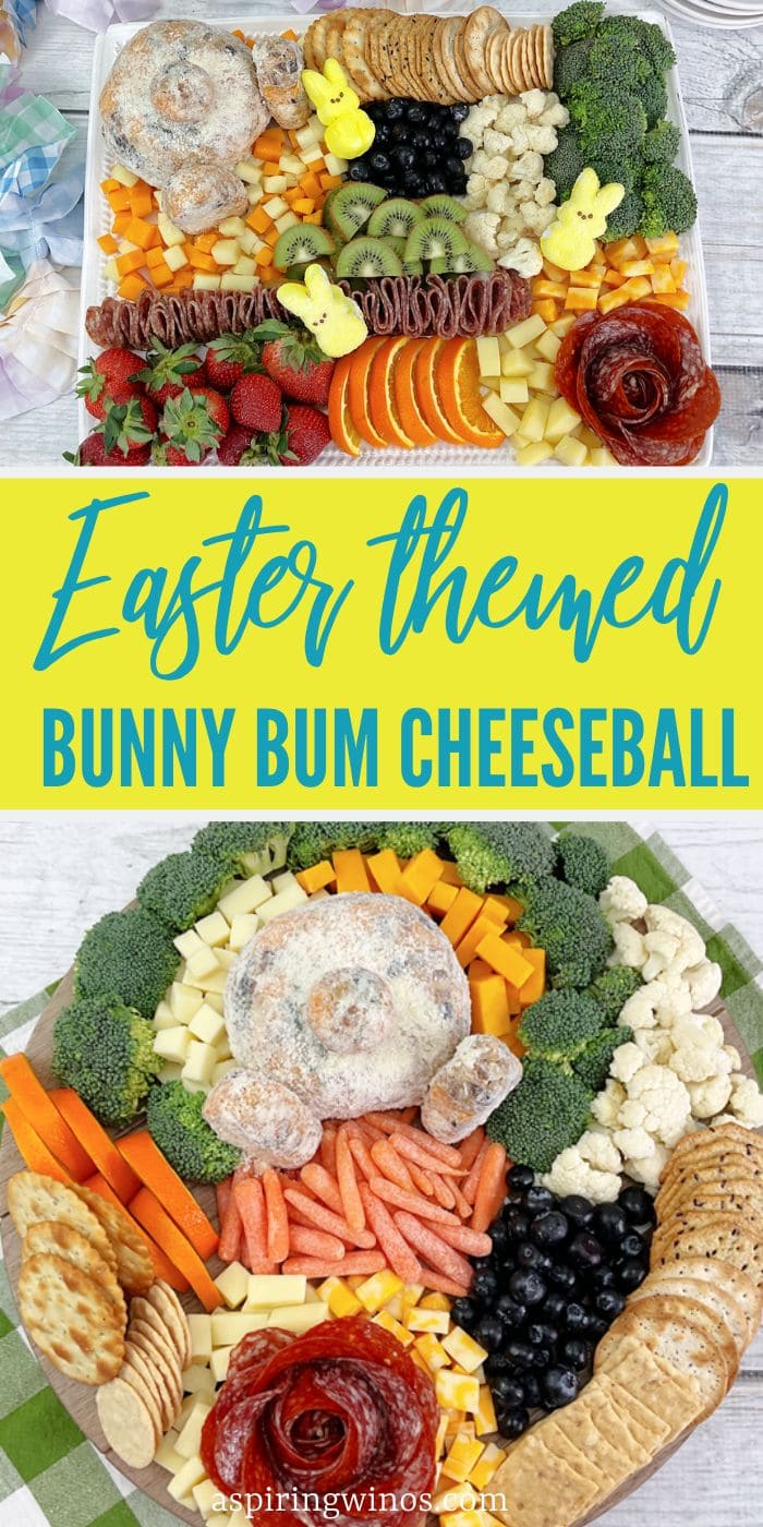 Bunny Butt Cheeseball Recipe & Charcuterie Board - Aspiring Winos