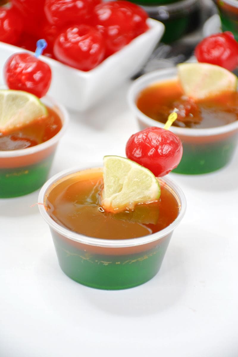 Midori Sunset Jello Shot Recipe - Aspiring Winos