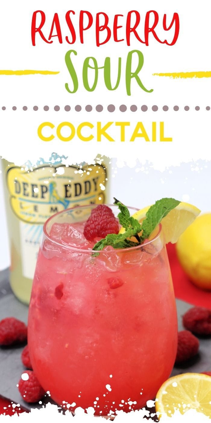 Sour Raspberry Cocktail - Aspiring Winos