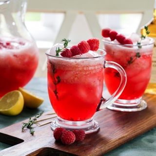 Spiked Lemonade Recipe with Peach and Rasberry - Aspiring Winos