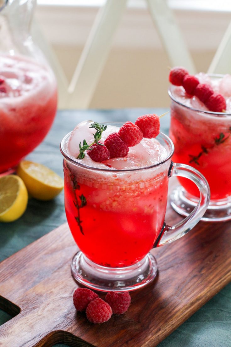 Spiked Lemonade Recipe with Peach and Rasberry - Aspiring Winos