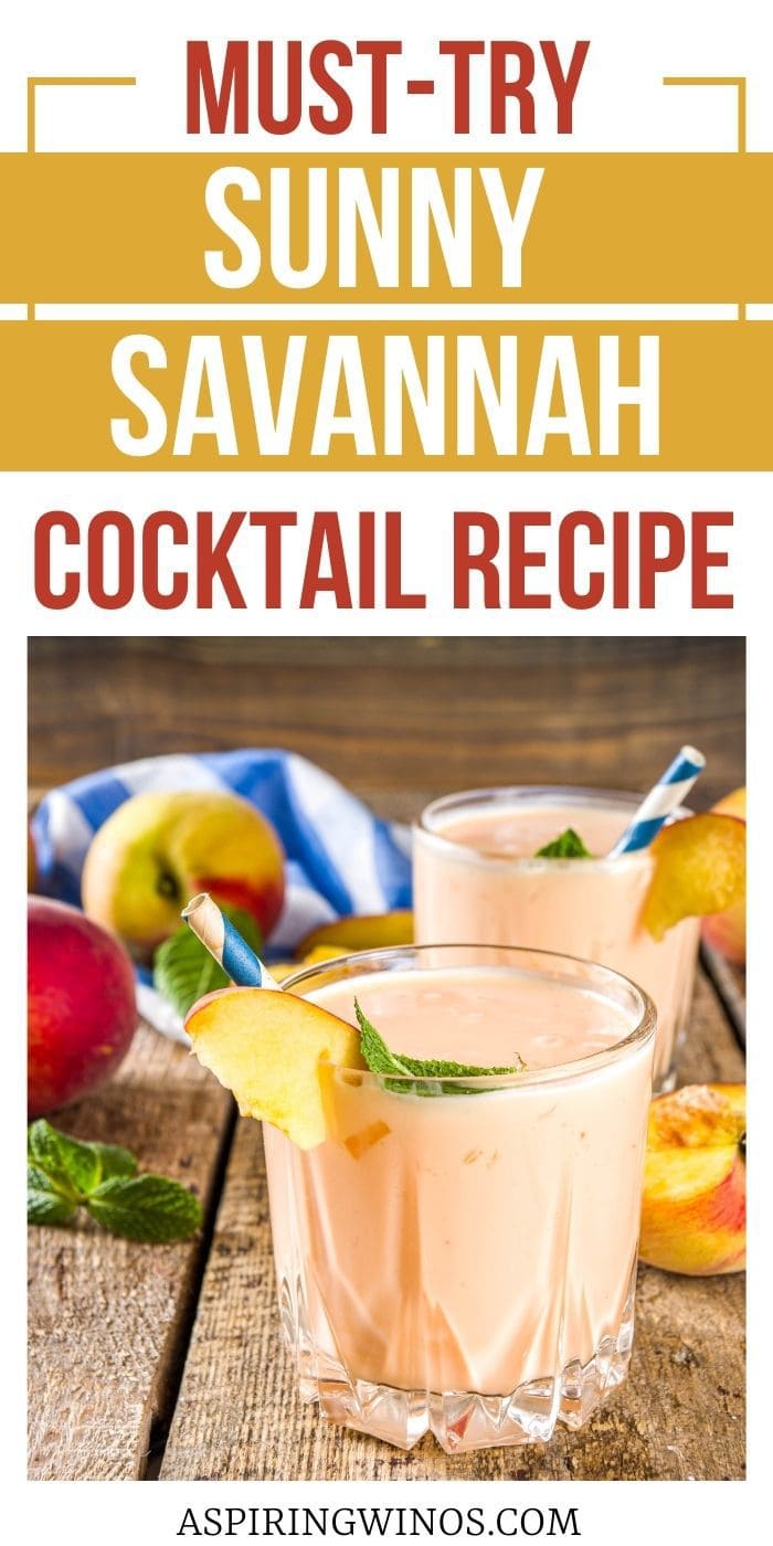 Sunny Savannah Cocktail Recipe - Aspiring Winos