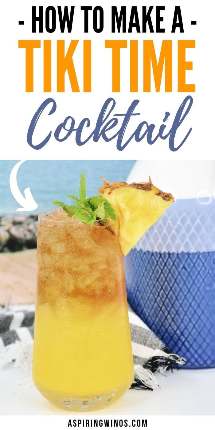 Tiki Time Cocktail - Aspiring Winos