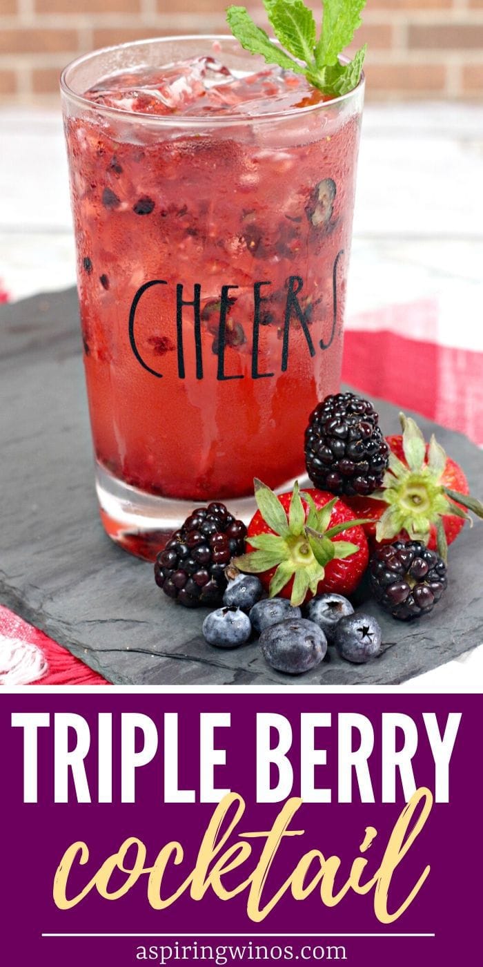 Triple Berry Cocktail - Aspiring Winos