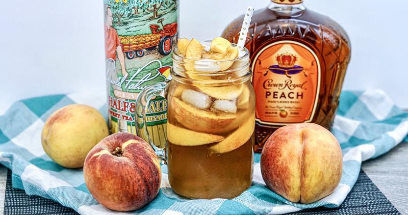 Crown Peach Tea Cocktail - Aspiring Winos